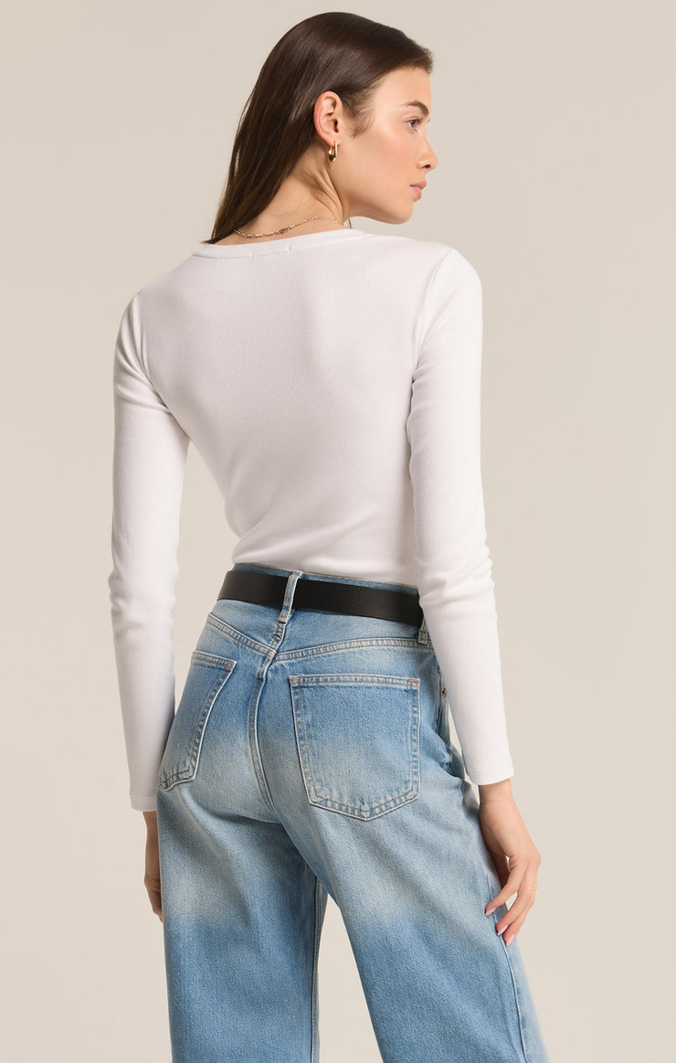 SAMARA RIB HENLEY BODYSUIT – Raiment Loft